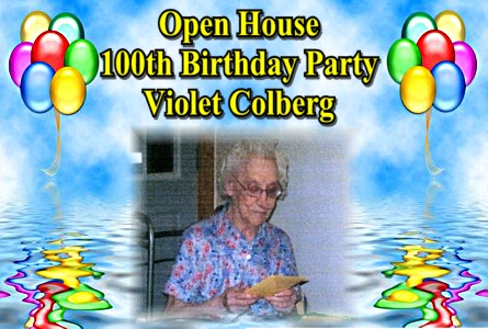 Nov 30: Violet Colberg Open House – 100 yrs old | CSi News Now!