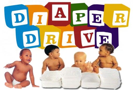 Diaper Drive supplies, monetary donations