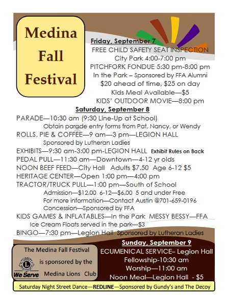 Medina Fall Festival September 7, 8 | CSi News Now!